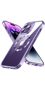 Amazon.com: Mephoro 2 in 1 for iPhone 14 Pro Max Case Crystal Clear, Not Yellowing, Compatible ...