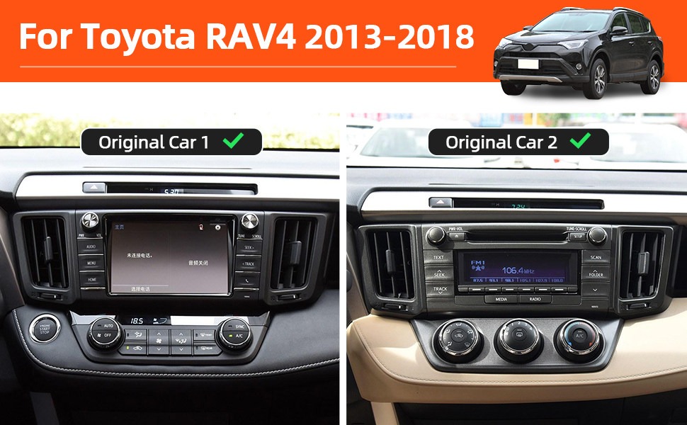 [1G+32G] Radio de coche para Toyota RAV4 2013 2014 2015 2016 2017 2018, 10.1 pulgadas Android 13 ...