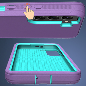 Amazon.com: Aliruke for Samsung Galaxy S22-Plus 5G Case, with Screen Protector, Dust-Proof Port ...