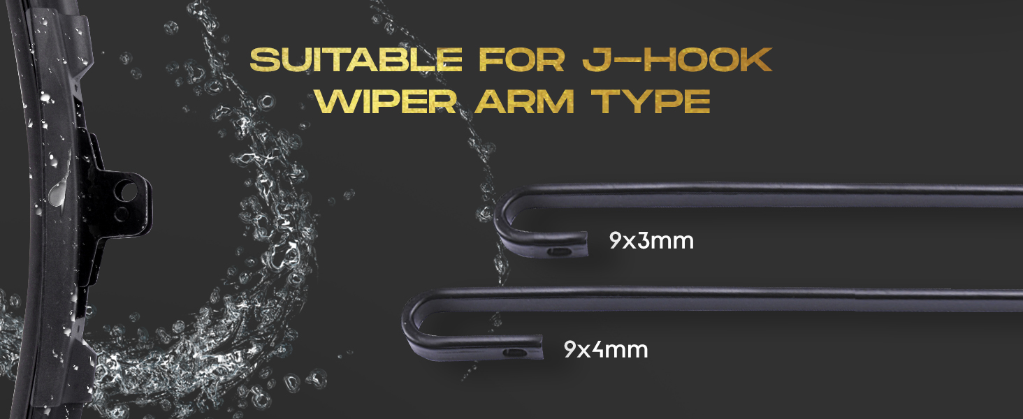 Amazon.com: OEM Quality Windshield Wiper Blades, 26” and 18” DSV Standard Car Wiper Blades With ...