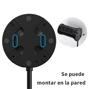 Extensión de Torre,Regleta de Alimentación,Regleta Multicontacto USB con 12 Tomas de CA y 3 USB ...