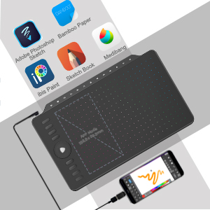 GAOMON M1220 12 Pollici Tavoletta Grafica Professionale da Disegno, con 13 Tasti Multimediali e ...