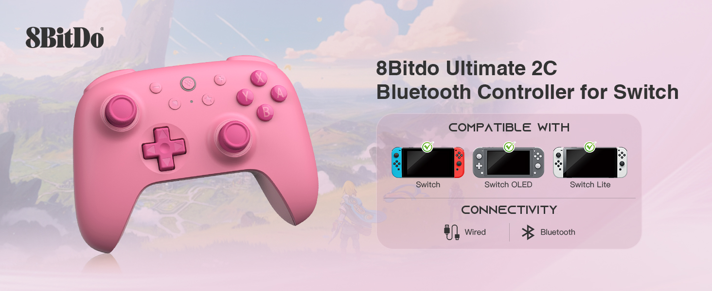 8Bitdo Ultimate 2C Bluetooth Controller (Hall Effect Joystick Update ...
