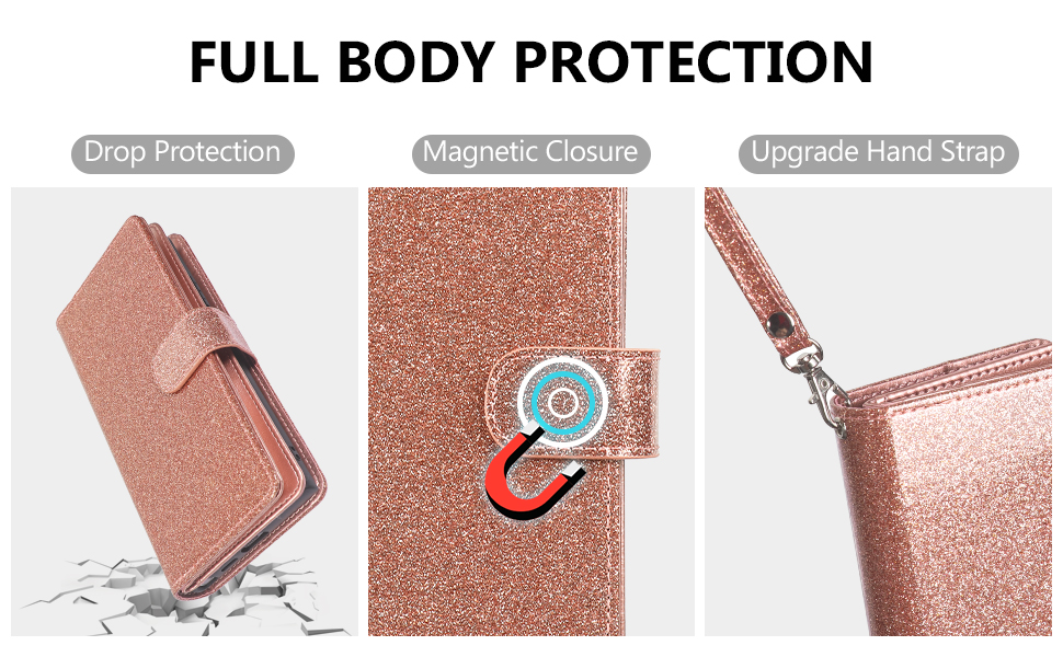 Amazon.com: Varikke for Samsung Galaxy S24 Ultra Wallet Case, Detachable Magnetic for S24 Ultra ...