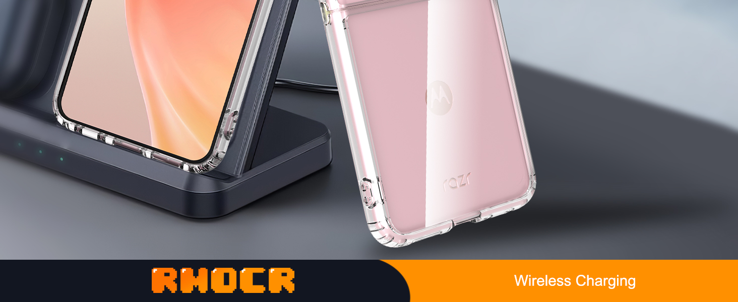 Amazon.com: RMOCR Case Compatible with Motorola Razr Plus 2024/2025, Clear Shockproof Phone ...