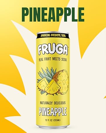 Amazon.com : FRUGA Mango Sparkling Fruit Super Soda | Prebiotic Soda, Low Calorie, Healthy Soda ...