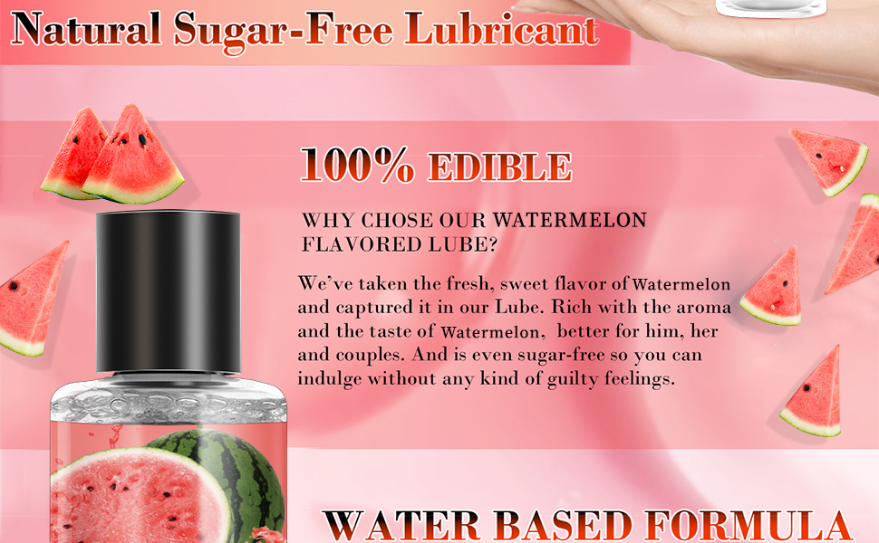 Amazon.com: Personal Intimate Lubricant, Watermelon Flavored Water-Based Lube, Silky Smooth ...