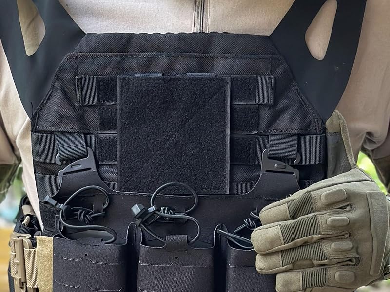 Amazon.com: 2Pack Molle Patch Panel Hook&Loop Adapter Panel for DIY Patch Badges Tactical Molle ...