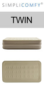 Amazon.com: Simpli Comfy 18" Raised Queen Inflatable Air Mattress with Built-in AC Pump, Fast ...