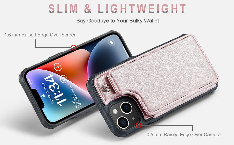 Amazon.com: Vinich Compatible with iPhone 13 Wallet Case with RFID Blocking Card Holder for ...