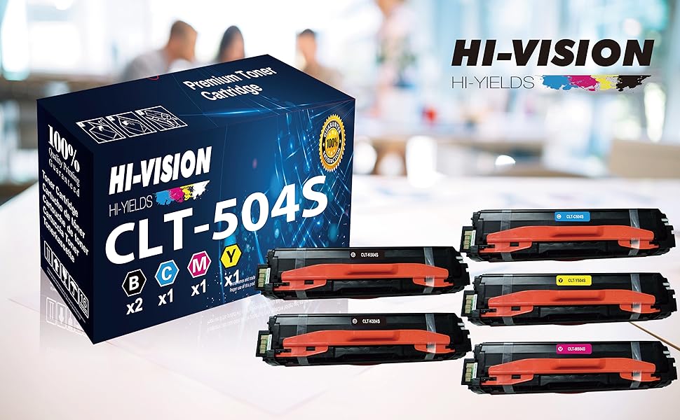 Amazon.com: HI-VISION HI-YIELDS ® Compatible Toner Cartridge Replacement for CLT-K504S CLT-C504S ...