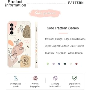 Amazon.com: LEECG for Galaxy A13 5G Phone Case, for Samsung A13 5G Case Morandi Flowers Pattern ...