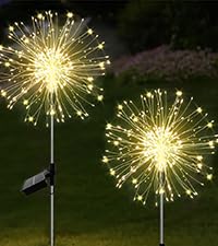 Joysing Solar Garden Lights, 6 Pack Outdoor With Remote, 8 Modes Christmas Lights IP65 ...