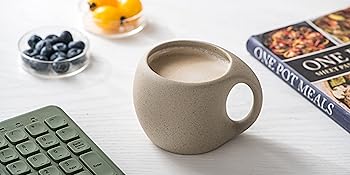 Amazon.com | SYJAN HOME Ceramic Espresso Cups with Handle,6 OZ Ceramic Coffee Cups Set of 4,Cute ...