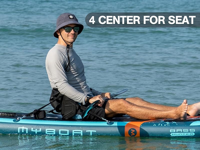 MYBOAT 11'6"×34"×6" Extra Wide Inflatable Paddle Board, Stand Up Paddle Board for Fishing, Sup ...