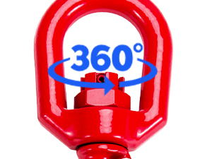 Leero 2 Tons Swivel Lifting Hook, Heavy Duty G80 Self Locking Crane Swivel Hook, 4,409 lbs ...