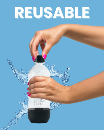 Amazon.com: Replacement for SodaStream Bottles Carbonating Sparkling Water Machine 1 Liter (2 ...