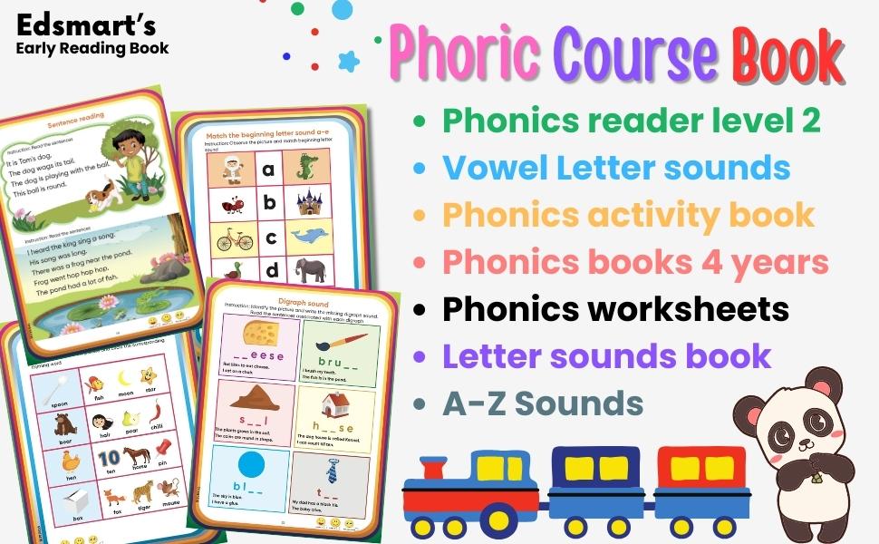Buy English phonics book, phonics reader level 2 , Vowel Letter sounds ...