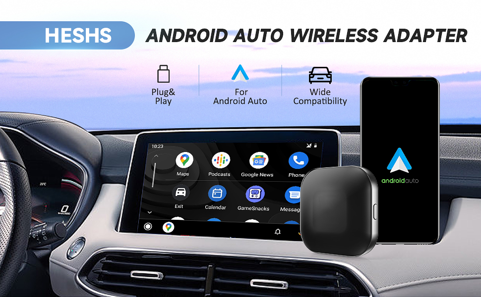 Amazon.com: Wireless Android Auto Adapter, Android Auto Wireless Dongle ...