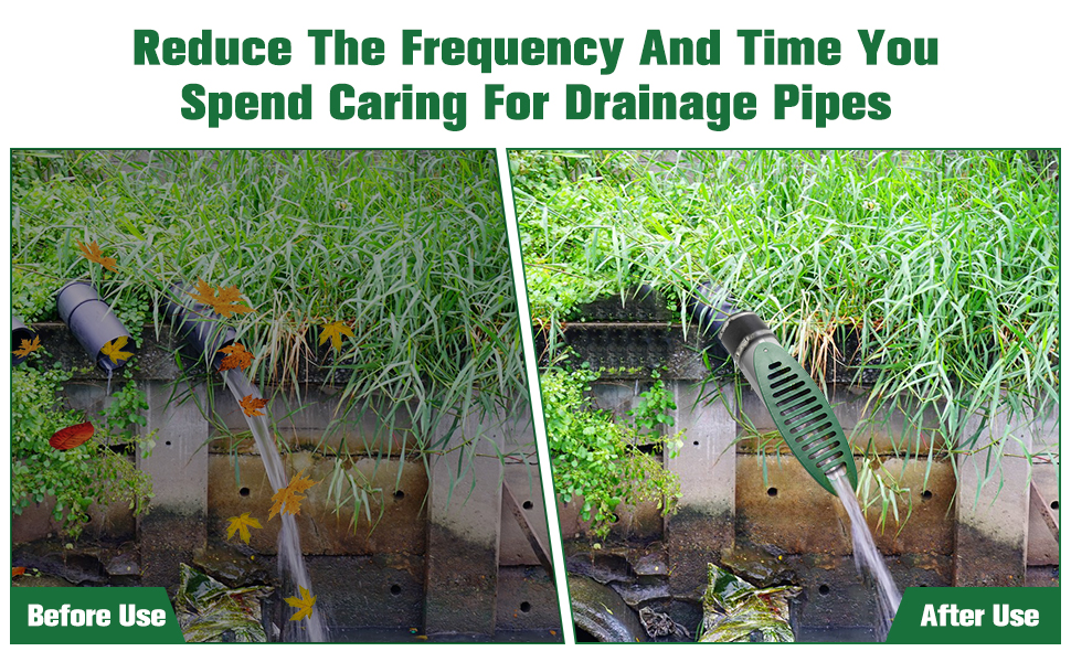 Solaradgy 4 Inch Yard Drain, Green Angled Drainage Grate for Sump Pump ...