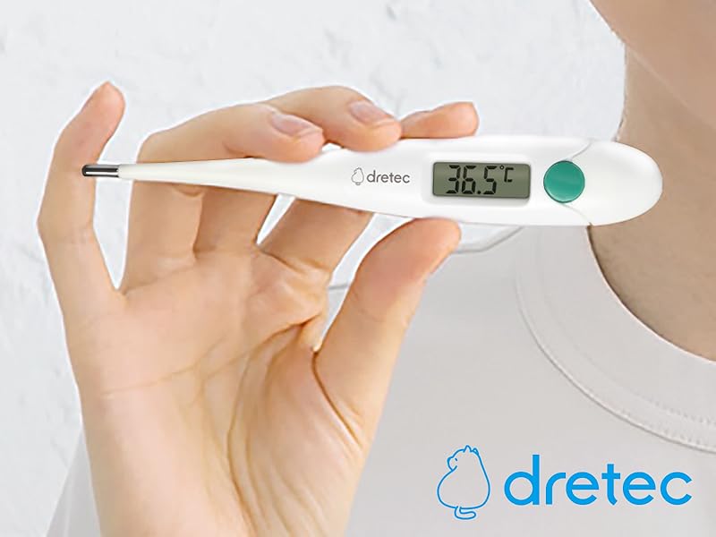 Amazon.co.jp: ドリテック(dretec) 体温計 防水タイプ 防水体温計 電子体温計 洗える メモリー機能 自動オフ ケース付き デジタル 実測式 わき 口内 コンパクト 小さい ...