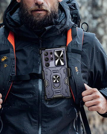 Amazon.com: VEGO Case for Galaxy S24 Ultra with Stand, Slide Camera Cover & Magnetic Ring ...