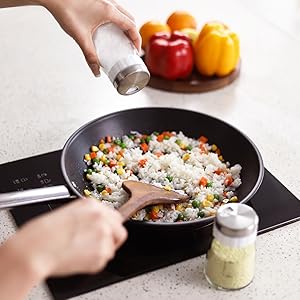 Amazon | VKCHEF 調味料入れ スパイスボトル 調味料ポット 砂糖 塩コショウ入れ 新生活 调料罐 調味料缶 キッチン 調味料ケース 密閉容器 満水容量150ml 適正容量 ...
