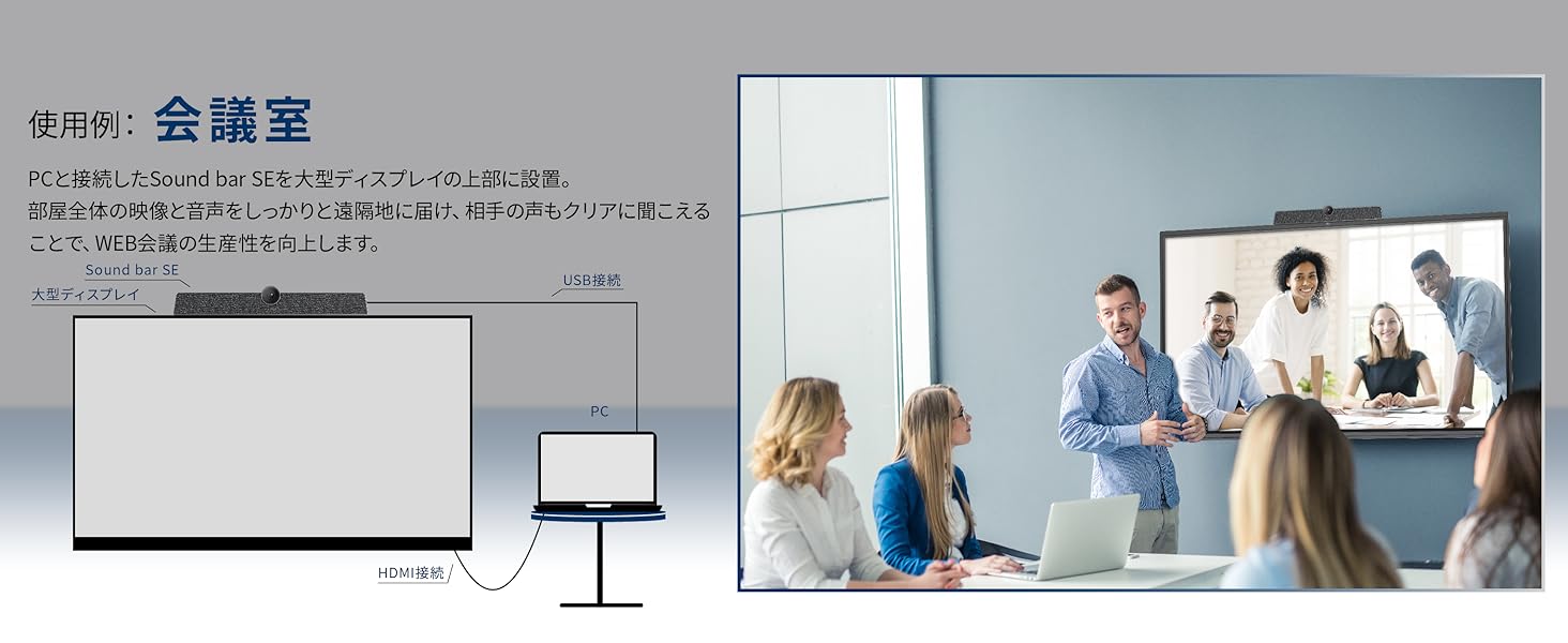 Amazon.co.jp: MAXHUB Soundbar SE webカメラ 会議 120度 広角 ウェブカメラ 1200万画素 4K マイク スピーカー ズーム オートフレーミング UC ...