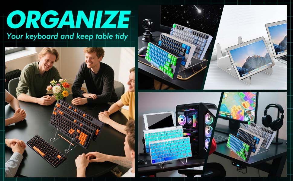Amazon.com : SaisaiTan Acrylic Keyboard Display Stand Holder Mechanical ...
