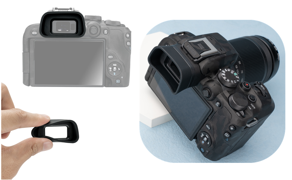 Amazon.com : EOS R10 Eyecup Eyepiece，Soft Silicon Extended Camera Eye Cup Viewfinder Special ...