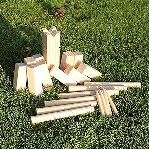 Amazon.com : RHQNG Kubb, Viking Chess Outdoor Clash Toss Yard Game with Carrying Case - Rubber ...