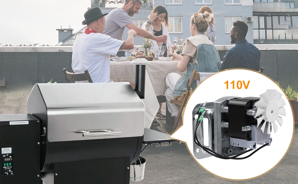 Amazon.com: 110V Auger Feed Motor Replacement Parts for Green Mountain Daniel Boone and Jim ...