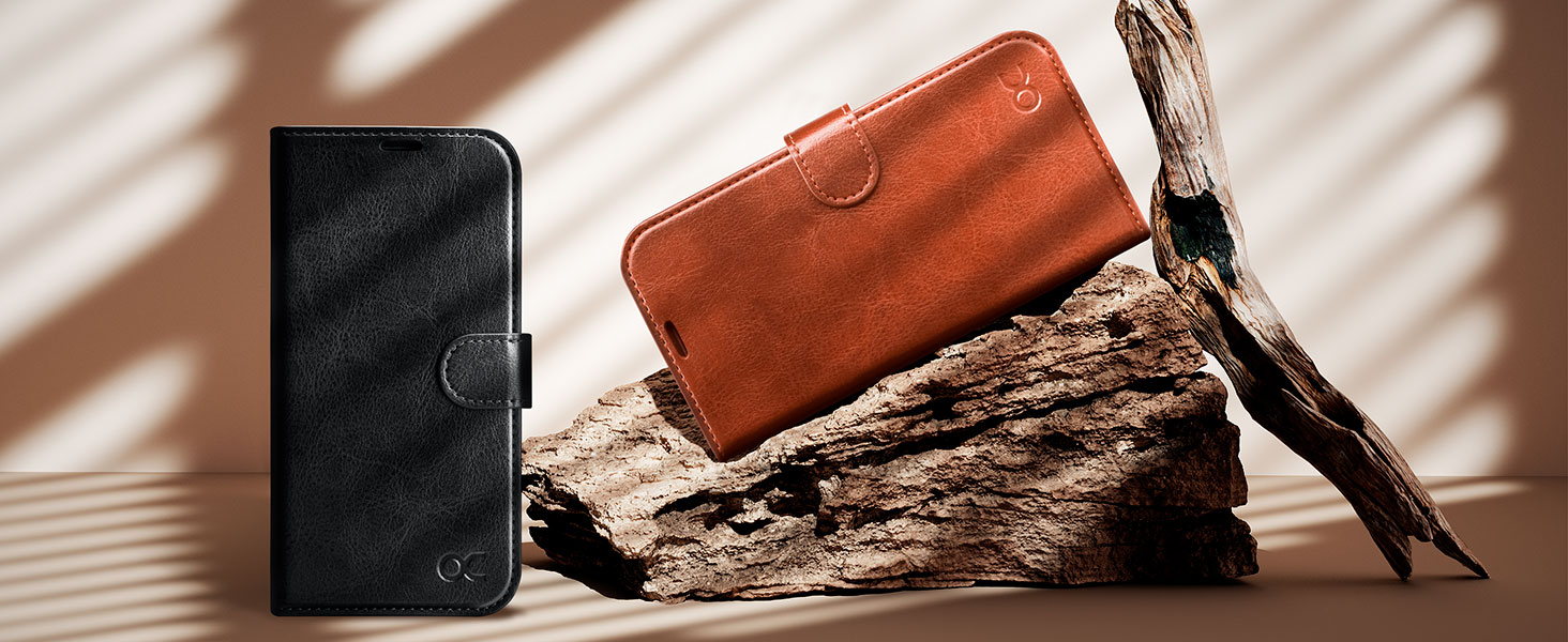 OCASE for iPhone 15 Plus Case, Premium PU Leather Wallet Case Flip Phone Cover with[RFID ...