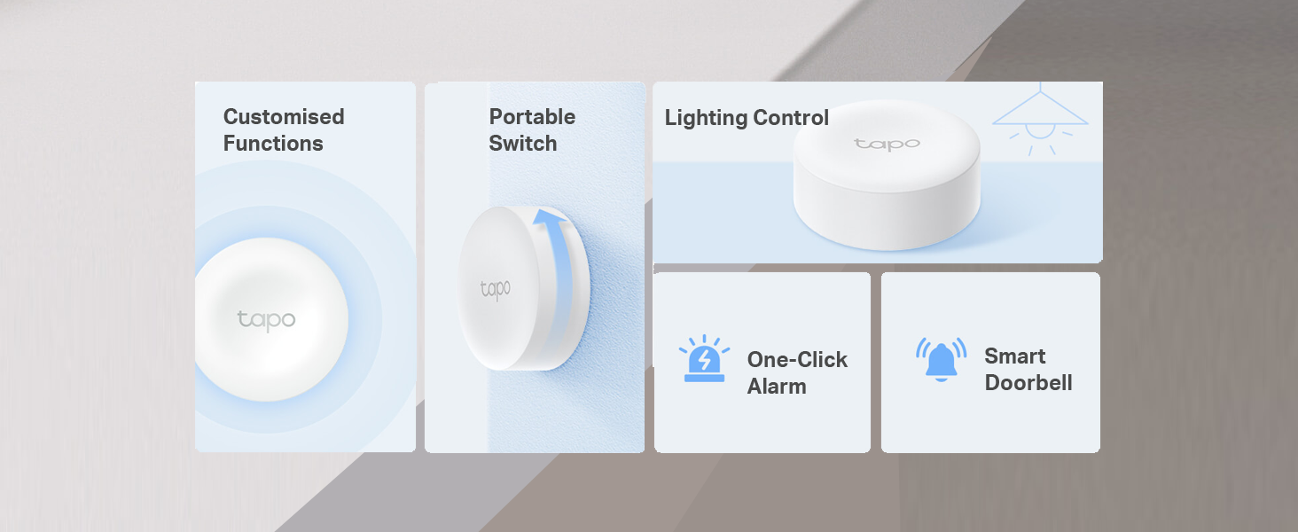 Tapo TP-Link Smart Button, Smart Home Security System, Safety ...