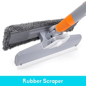 Amazon.com: Squeegee Window Cleaner 2 in 1 Rotatable Window Cleaning Tool Kit with Extension ...