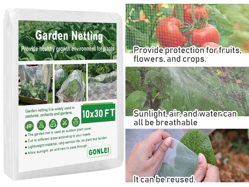 Amazon.com : GonLei Garden Netting 10 X 30 FT Ultra Fine Garden Mesh Netting Protection Net ...