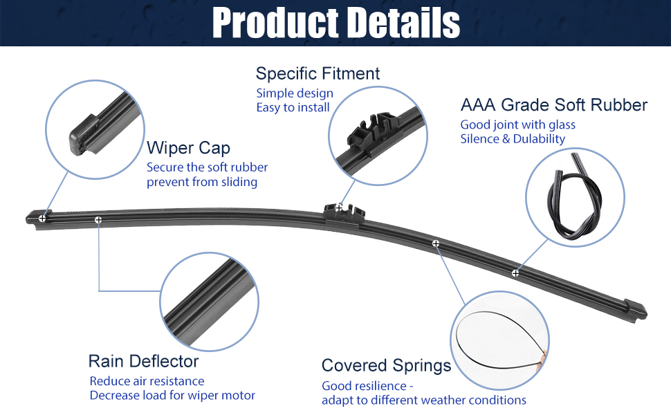 Amazon.com: X AUTOHAUX Rear Window Windshield Wiper Blade Arm Set for Volvo XC90 2007-2010 ...