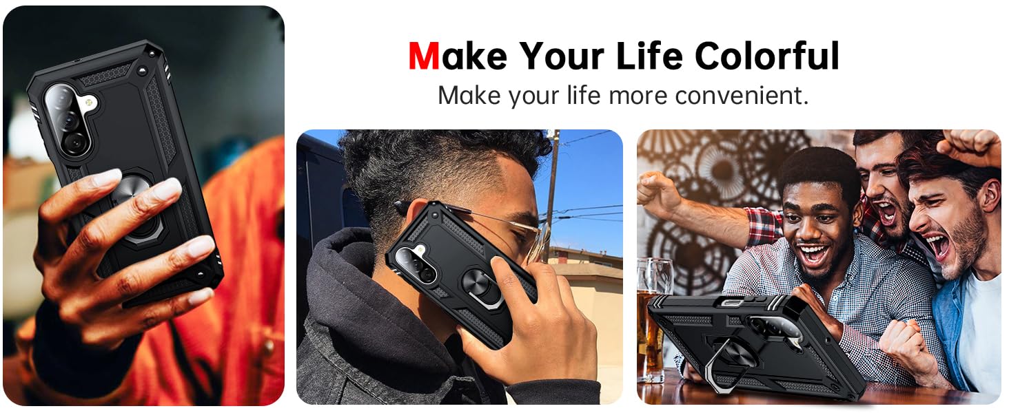 Amazon.com: LeYi for Galaxy A26-5G Phone Case: Samsung Galaxy A26 5G Case with Screen Protector ...