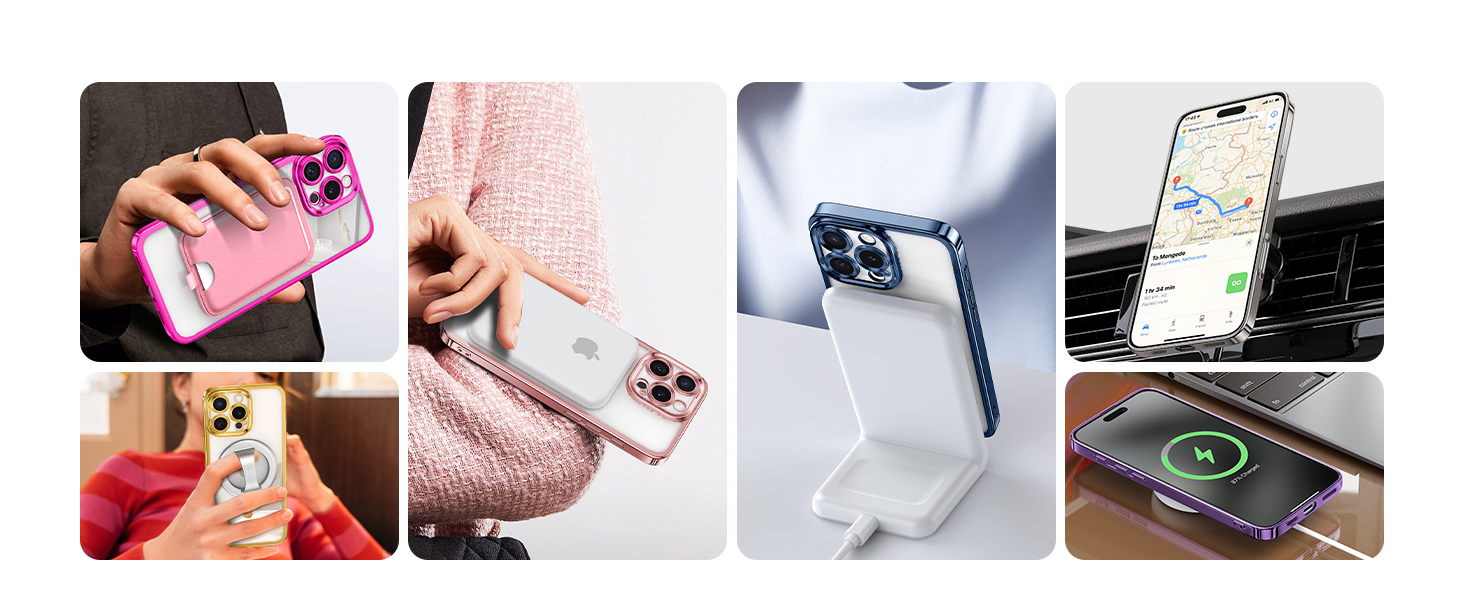 Amazon.com: Meifigno Designed for iPhone 16 Pro Case 6.3", [Glitter Card & Wrist Strap ...