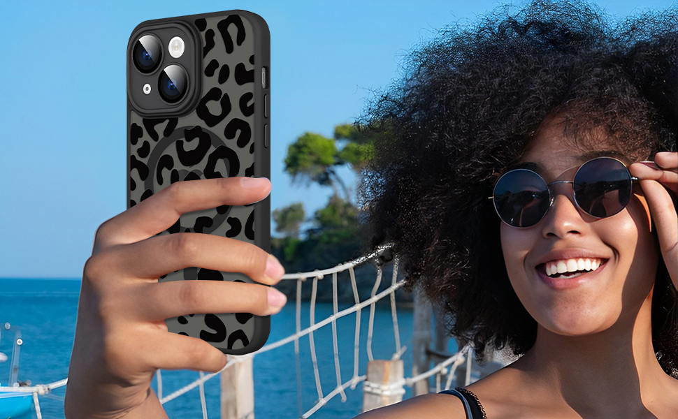 Amazon.com: ZIYE Made for iPhone 12 Pro Max Case with Magnetic [Compatible with MagSafe] Leopard ...