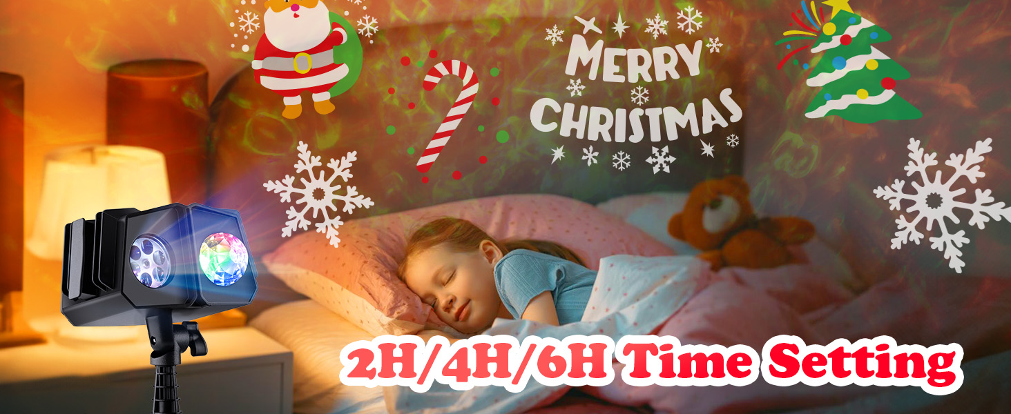 Christmas Projector Lights Outdoor - 26 HD Effects (3D Ocean Wave ...