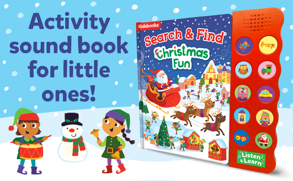Search & Find: Christmas Fun Sound Book-With 10 Fun-to-Press Buttons, a ...
