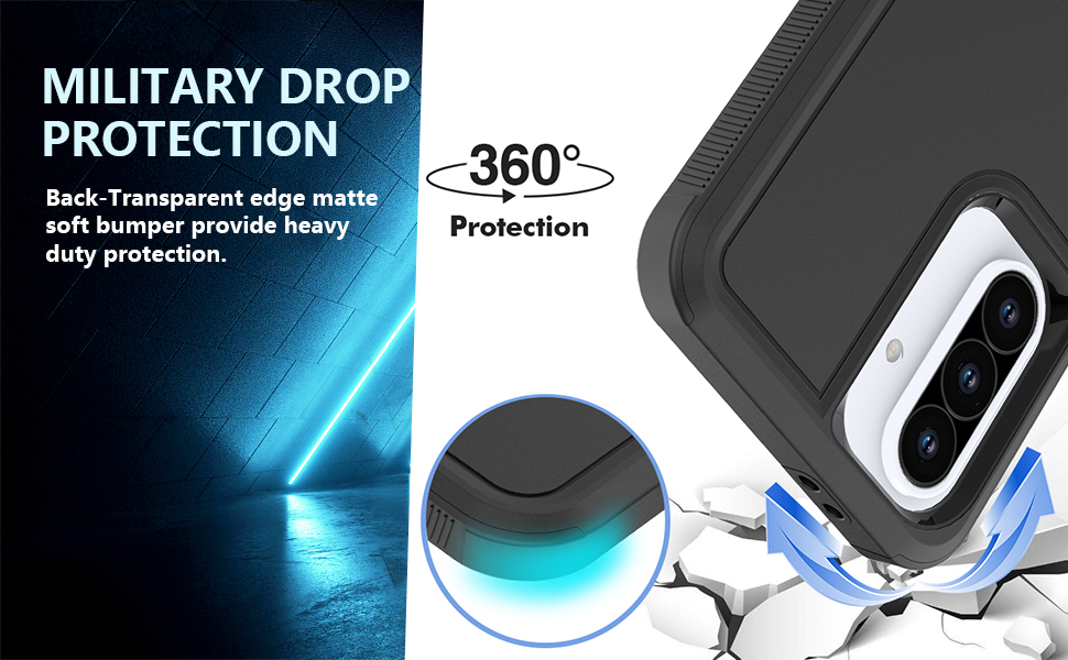 Amazon.com: MDCN Compatible with Samsung Galaxy A36 5G Case: Dual Layer Protective Heavy Duty ...