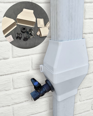 Amazon.com : Rainwater Collection System-Tintsabo Rain Barrel Diverter ...