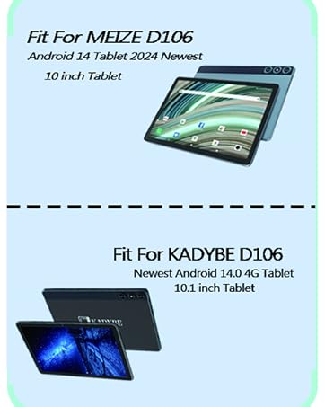 Amazon.com: Kebiory for KADYBE D106/MEIZE Model D106 10.1 inch Tablet Case with Shoulder Strap ...