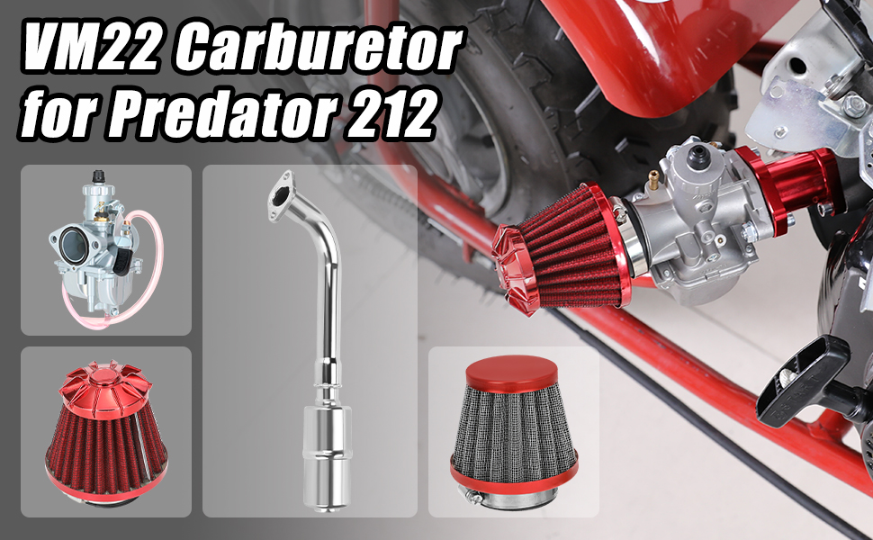 Amazon.com: YOXUFA VM22 212cc Carburetor for Predator 212 224 196cc Coleman CT200U CT200U-EX ...