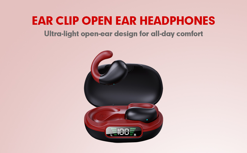 Amazon.com: Wireless Open Ear Earbuds Bluetooth Bone Conduction ...