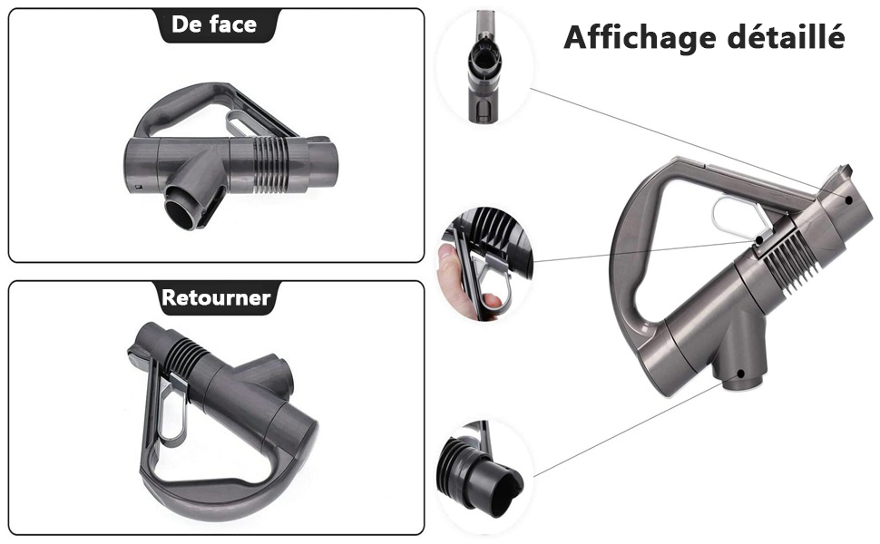 Poignée de remplacement compatibilité pour dyson aspirateurs DC19 DC23 DC26 DC29 DC32 DC36 DC37 ...