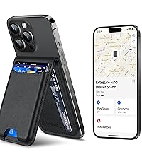 Amazon.com: ExtreLife for Magsafe Wallet Stand with Airtag Holder, Strongest Magnetic Wallet for ...