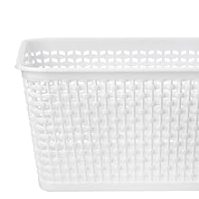 Amazon.com - Nicunom 12 Pack Plastic Storage Baskets, Small Pantry ...